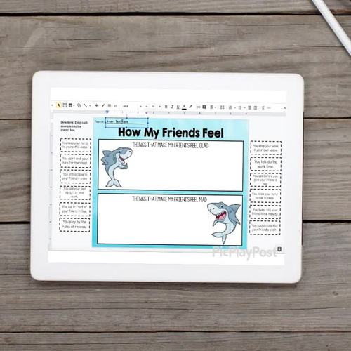 Self Control Activities: Clark the Shark - Printable And Google Slides