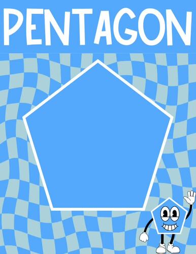 Retro Classroom Decor 2D and 3D Shape Posters l Groovy Math Shape ...