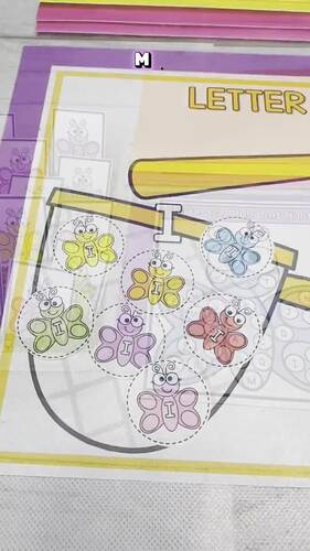 Bugs and Insects Preschool Alphabet Games - Spring Literacy Centers