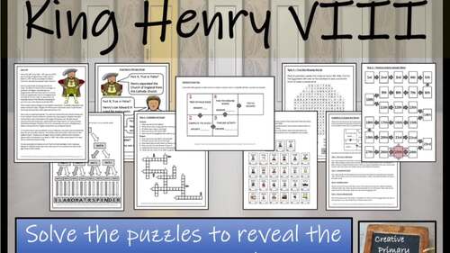 King Henry VIII Escape Room Activity by Creative Primary Literacy