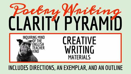 Clarity Pyramid Poem | Creative Writing Lesson | Halloween & Fall ...