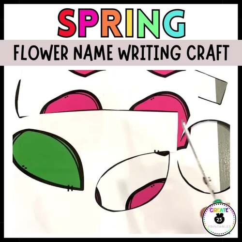 Spring Name Craft | Preschool & Kindergarten Flower Craft | Spring Craft