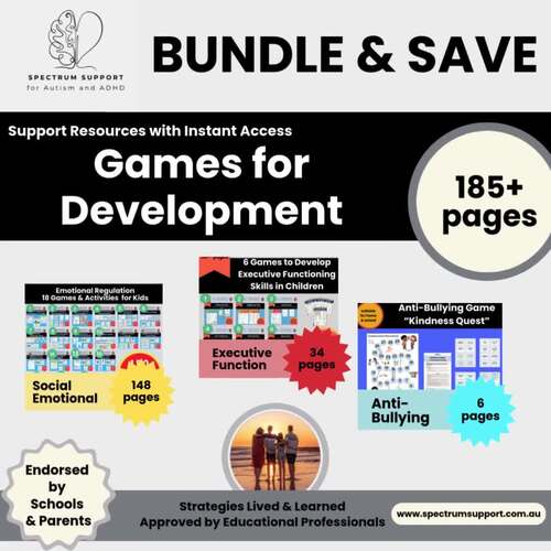 Executive Function Games Emotional Regulation ADHD Kids Autism Helper ...