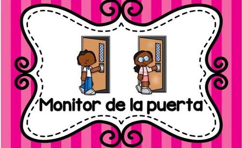 Spanish Classroom Jobs | Ayudantes del Salón | Editable Class Helper Cards