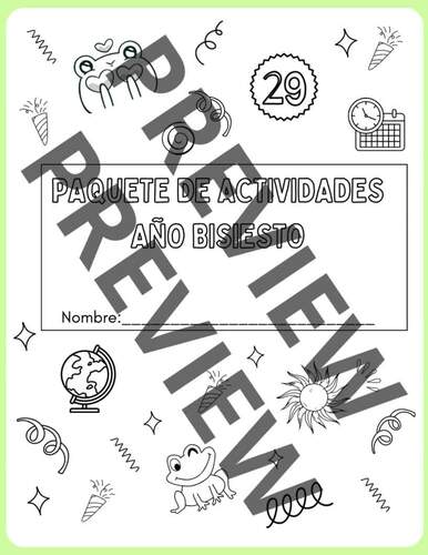 Paquete actividades Año bisiesto 2024 Español - Leap Year Activity Pack ...