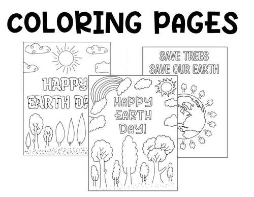 Printable Earth Day Coloring Worksheets, Earth Day Coloring Activity ...