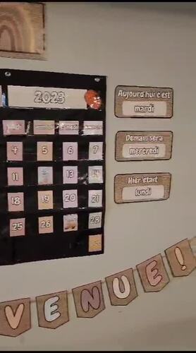 French Boho Calendar Set - Calendrier bohème by NellysClass | TPT