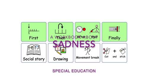 Sadness Emotion Workbook for Special Education Autism by Epic Phonics