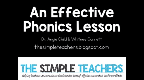 Explicit Phonics Lesson Video by The Simple Teachers by The Simple Teachers