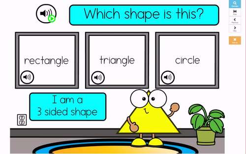 Boom Cards™ 2D GIF Shapes by Kindergarten Kristy | TPT