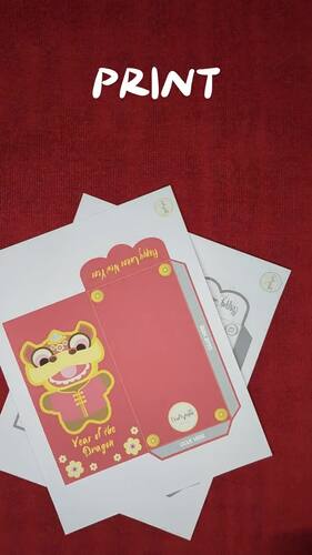 Chinese | Happy Lunar New Year | Dragon Mask | Lucky Money Envelope | Craft
