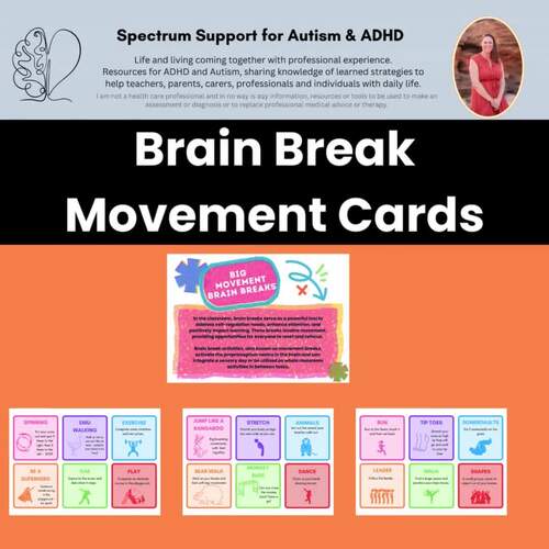 Brain Breaks Printable Cards Activities Classroom Management Teacher Tools