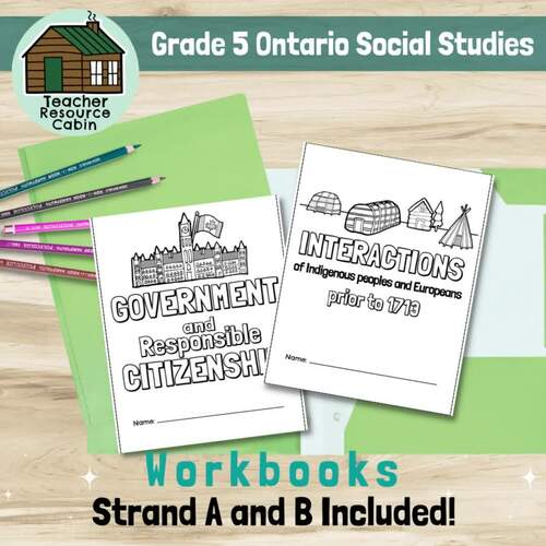 Grade 5 Ontario Social Studies Workbook Bundle by Teacher Resource Cabin
