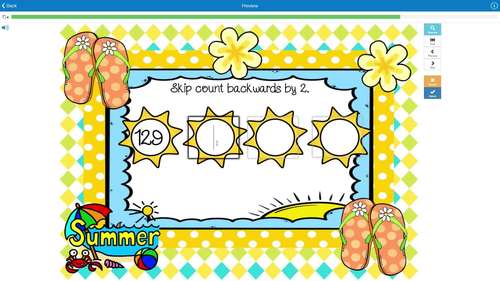 Summer Math and ELA Review Second Grade Bundle Week 1 Boom Cards