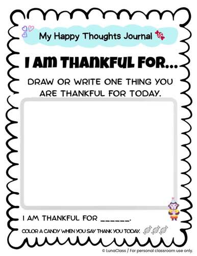 SEL Gratitude Journal BUNDLE | Growth Mindset & Kindness (K-3) + Color ...