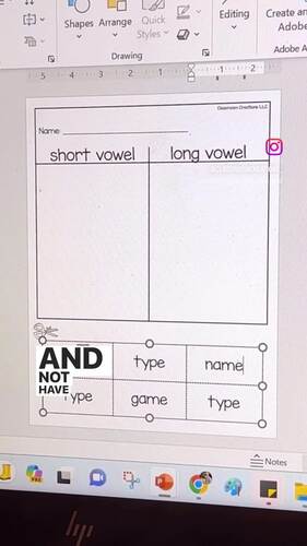 Editable Cut and Paste Sorts by Classroom Creations by Catherine Coyle