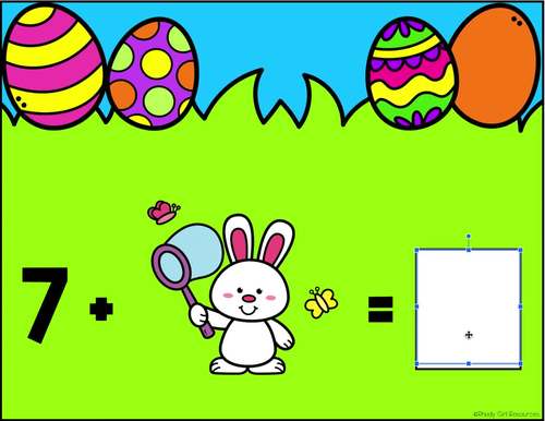 Easter Counting On Addition for Google Slides™ by Rhody Girl Resources