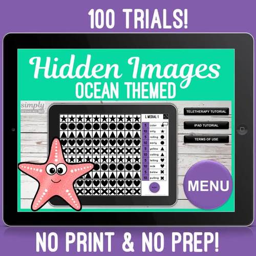 Ocean 100 Trials No Print Symbol Hidden Images Game for Artic in ...