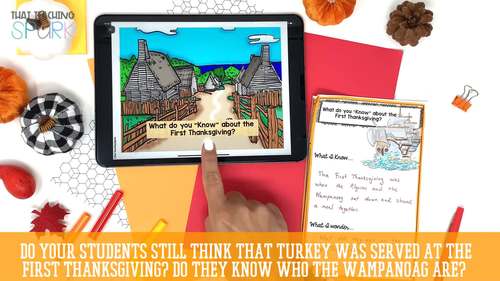 The Real First Thanksgiving Digital Activity by That Teaching Spark