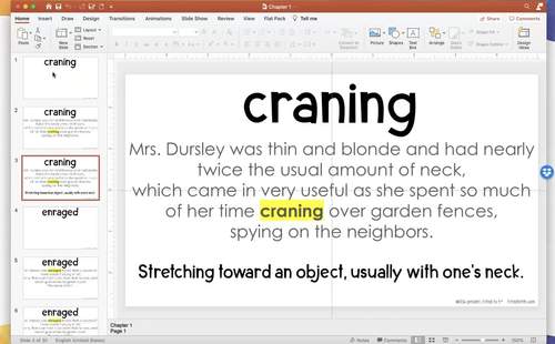 HARRY POTTER Novel Study VOCABULARY | Distance Learning | book groups ...