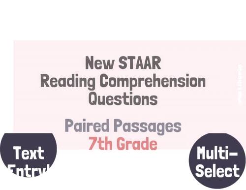 7th Gr.-Reading Comprehension- Nonfiction-STAAR New Question Types-Set ...