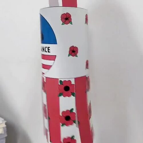 Veterans Day Craft Poppy Windsock /Remembrance Day/Poppy Art Activities ...