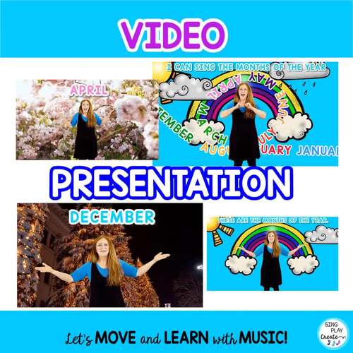 Months of the Year Song, Sequencing Activities, Worksheets, Google Slides