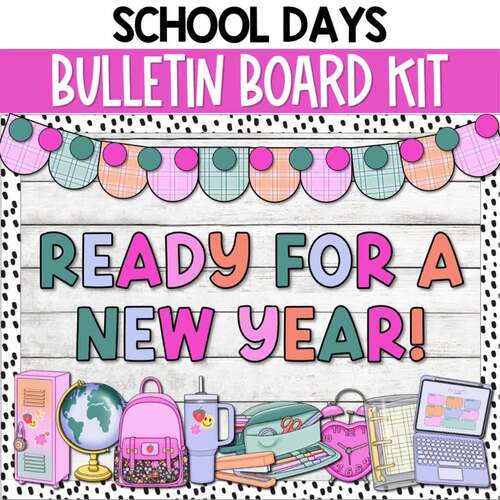 Bright Pastel Back to School Bulletin Board for Middle School, Upper ...