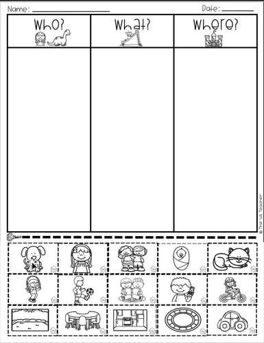 WH Question Sort- DIGITAL with Google Drive by The VA Teacher | TPT