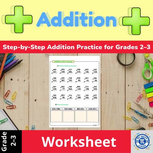 Addition Practice Worksheets | Step-by-Step Addition Practice for ...