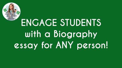 Biography Project for Any Person - Informative Writing Graphic Organizer