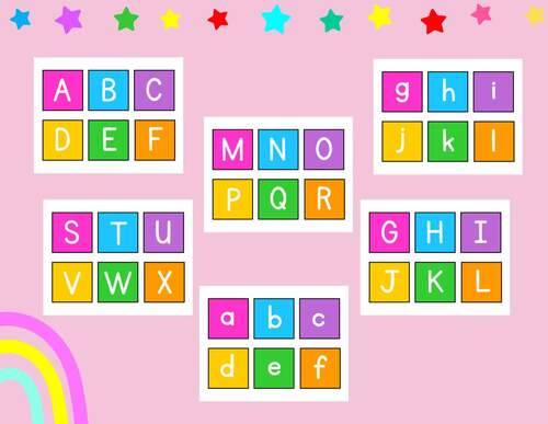 Printable Alphabet Flashcards, Number Flashcards, Editable Alphabet cards