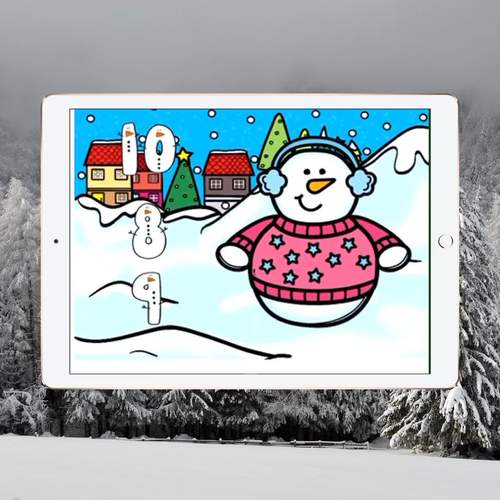 Cherche les nombres de 0 à 10 | Bonhomme de neige | Count in French ...