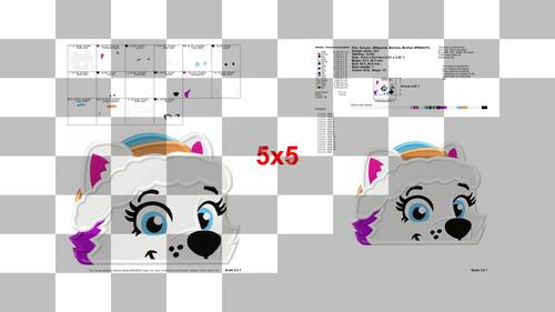 Everest Paw Patrol Head Fill Machine 01 Embroidery Design - Instant ...