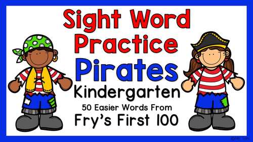 Sight Word Practice Video, Kindergarten, Pirates by Teaching with Ms Toni