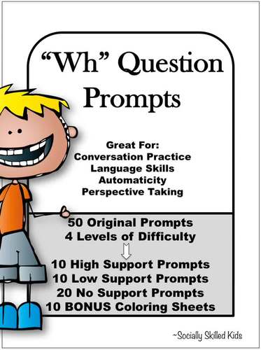 Wh Question Prompts || Animated PowerPoint Presentation || Low Color ...