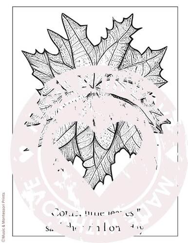 Autumn Leaf Coloring Pages I Autumn Poem I Coloring I Group Activity
