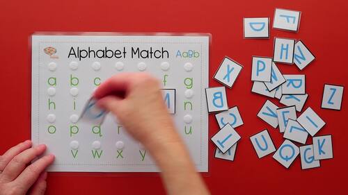 Match Uppercase Letters to Lowercase Letters, Alphabet Matching Activity
