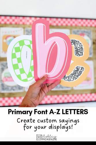 School Christmas Bulletin Board Letters Primary Font December Bulletin ...