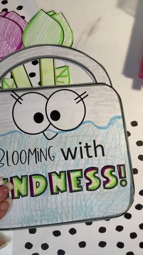 Kindness Craft SEL Spring Flowers by The Teaching Diva Corner | TPT