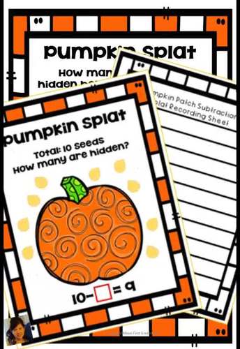 Halloween Subtraction Pumpkin Splat Game First Grade | TPT