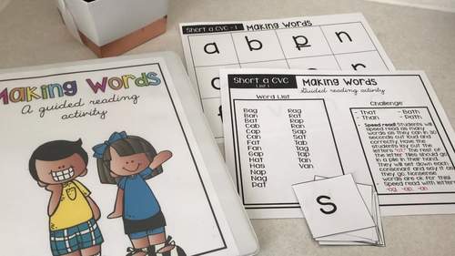 Making Words A Guided Reading Activity by Becky's Room | TPT