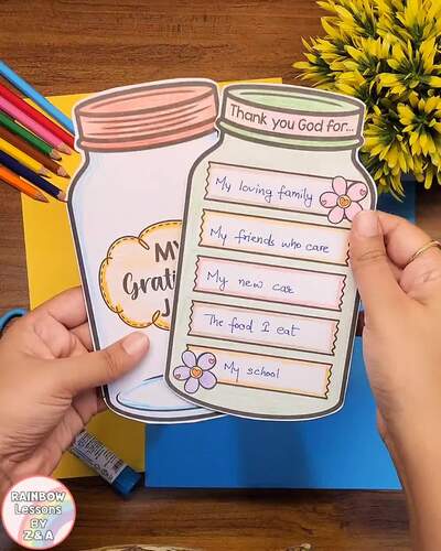 Prayers Jar Craft | Gratitude Journal | Social Emotional Learning ...