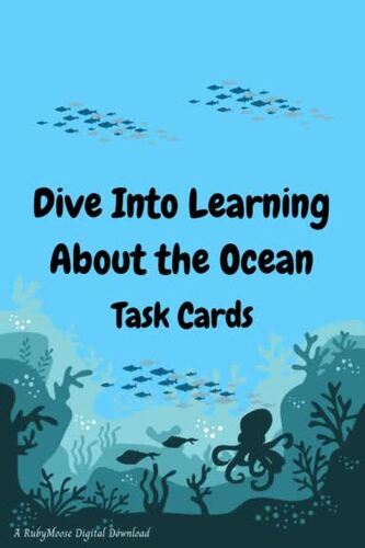 Dive Into Learning About the Ocean Task Cards by RubyMoose Digital ...