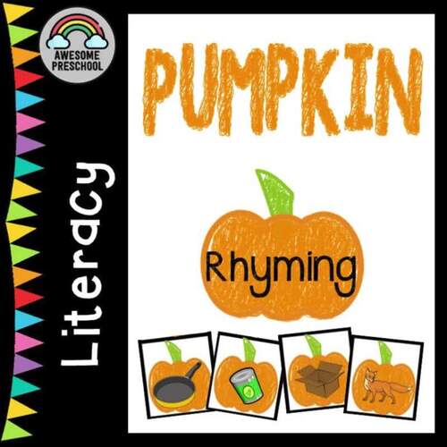 Pumpkin Rhyming Game | Fall Literacy Center for Preschool, Pre-K, and ...
