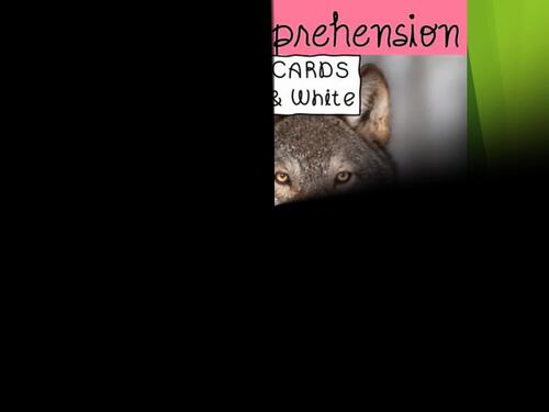 Wolf Passages and 30 Comprehension Questions Black and White Grades 4th-6th