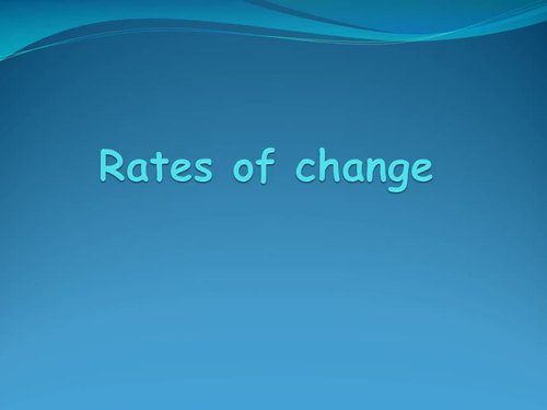 Rate of change by Maths Support Centre | TPT