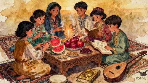 Music: Yaldā's Light Yaldā's Night Choir Song Classroom Songs Reading ...