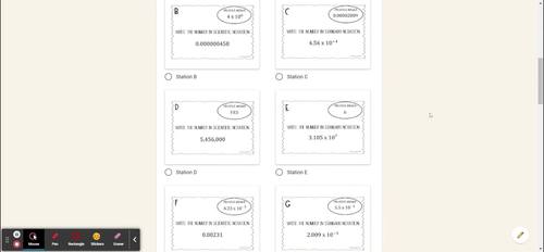 Scientific Notation Digital Scavenger Hunt Activity 8th Grade Math|Pre ...