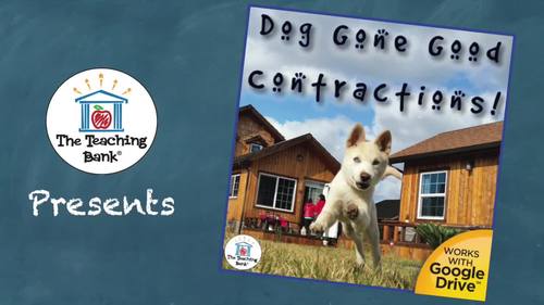 Dog Gone Good Contractions Literacy Center by The Teaching Bank | TpT